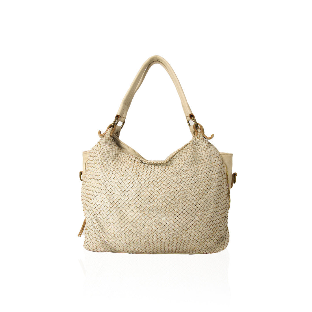 Nilde, borsa in vera pelle intrecciata – MARTINAKLEINE